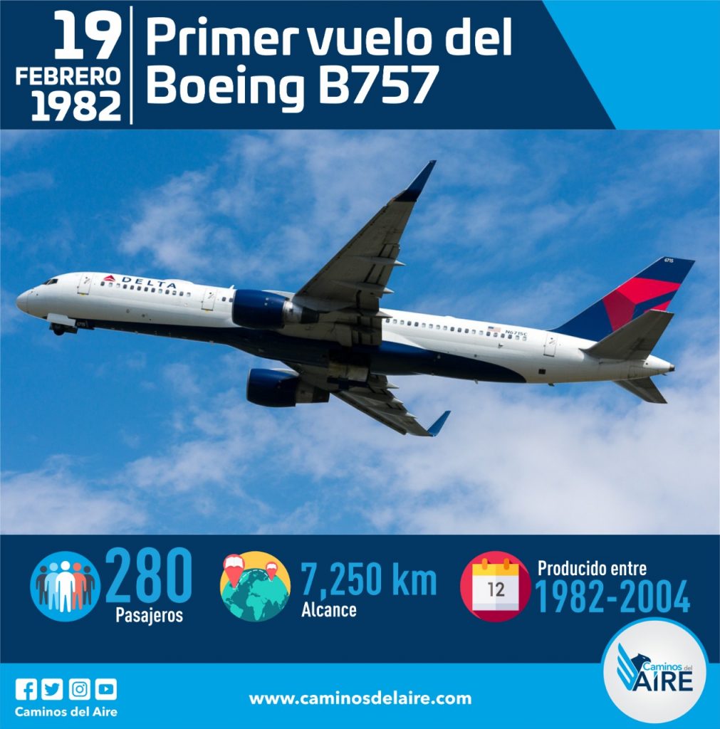 Primer vuelo del Boeing B757 – Caminos del Aire
