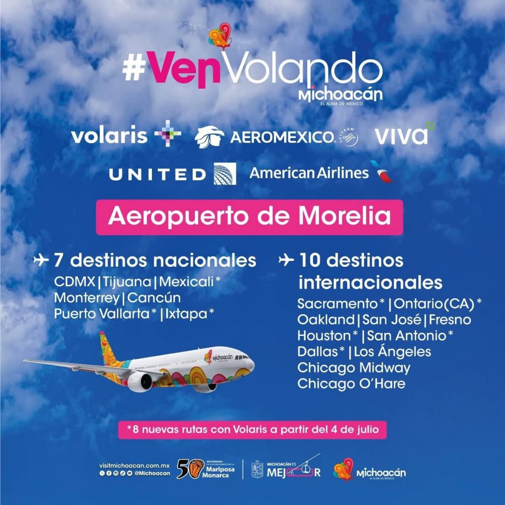 VUELO DIRECTO MORELIA – IXTAPA DESPEGA EL 4 DE JULIO – Caminos del Aire